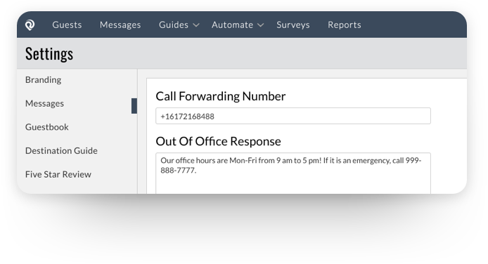 Receive a Dedicated Number